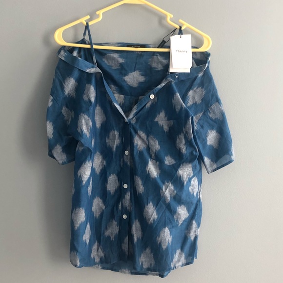 Theory | Tops | Theory Tamalee Ikat Top S | Poshmark
